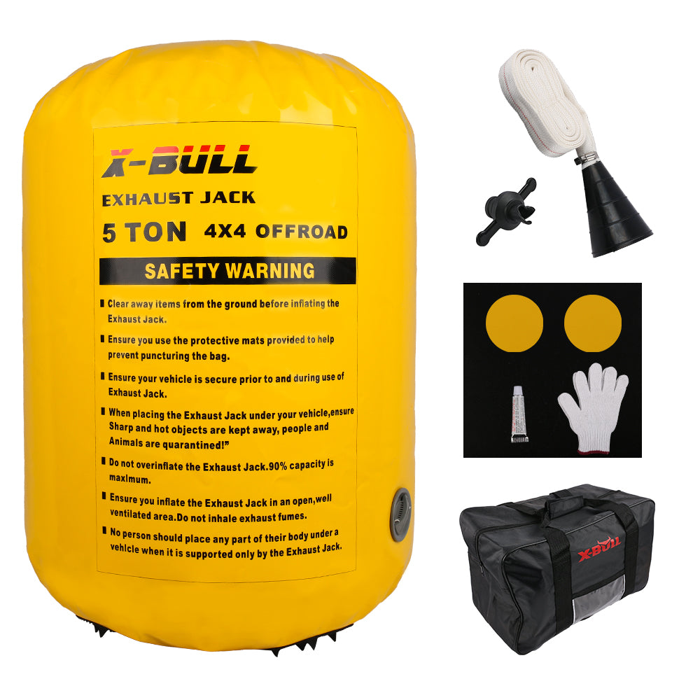 X-BULL Air Jack Recovery Exhaust Jack Kits 5T Air Bag Multi Layer Truck ...