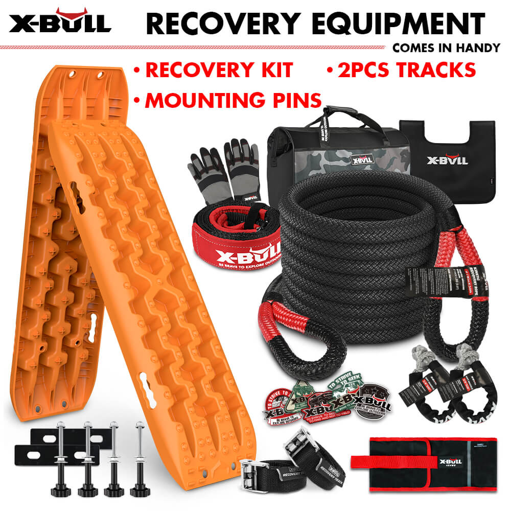 X-BULL 4X4 Recovery Kit Kinetic Recovery Rope Snatch Strap / 2PCS ...