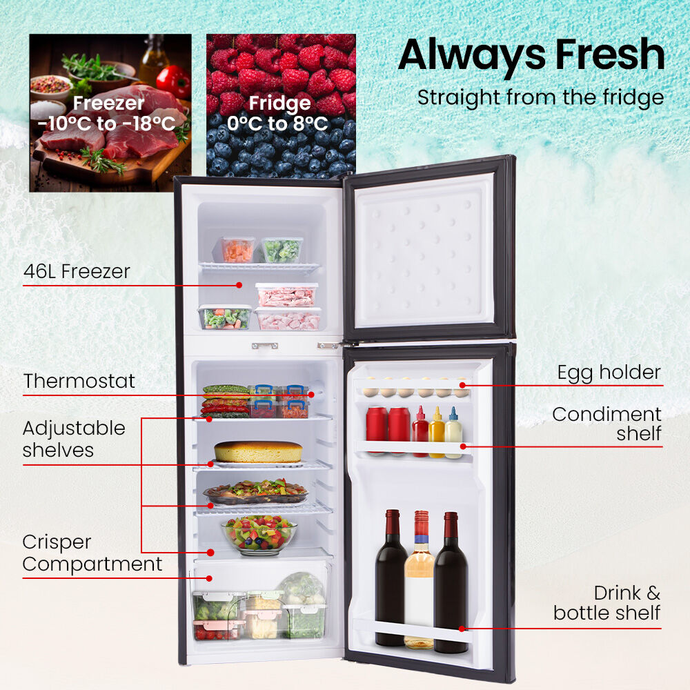 GECKO 142L Upright Portable Fridge / Freezer, 12V/24V/240V for ...