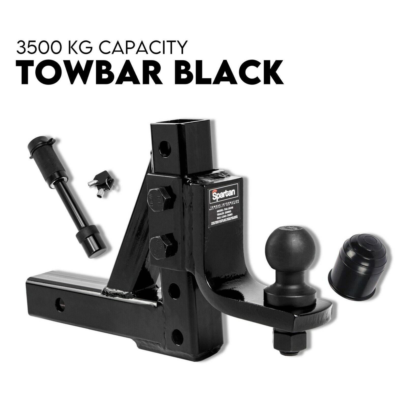 Adjustable Drop Towbar Tow Bar Ball Mount Tongue Hitch Trailer Car ...