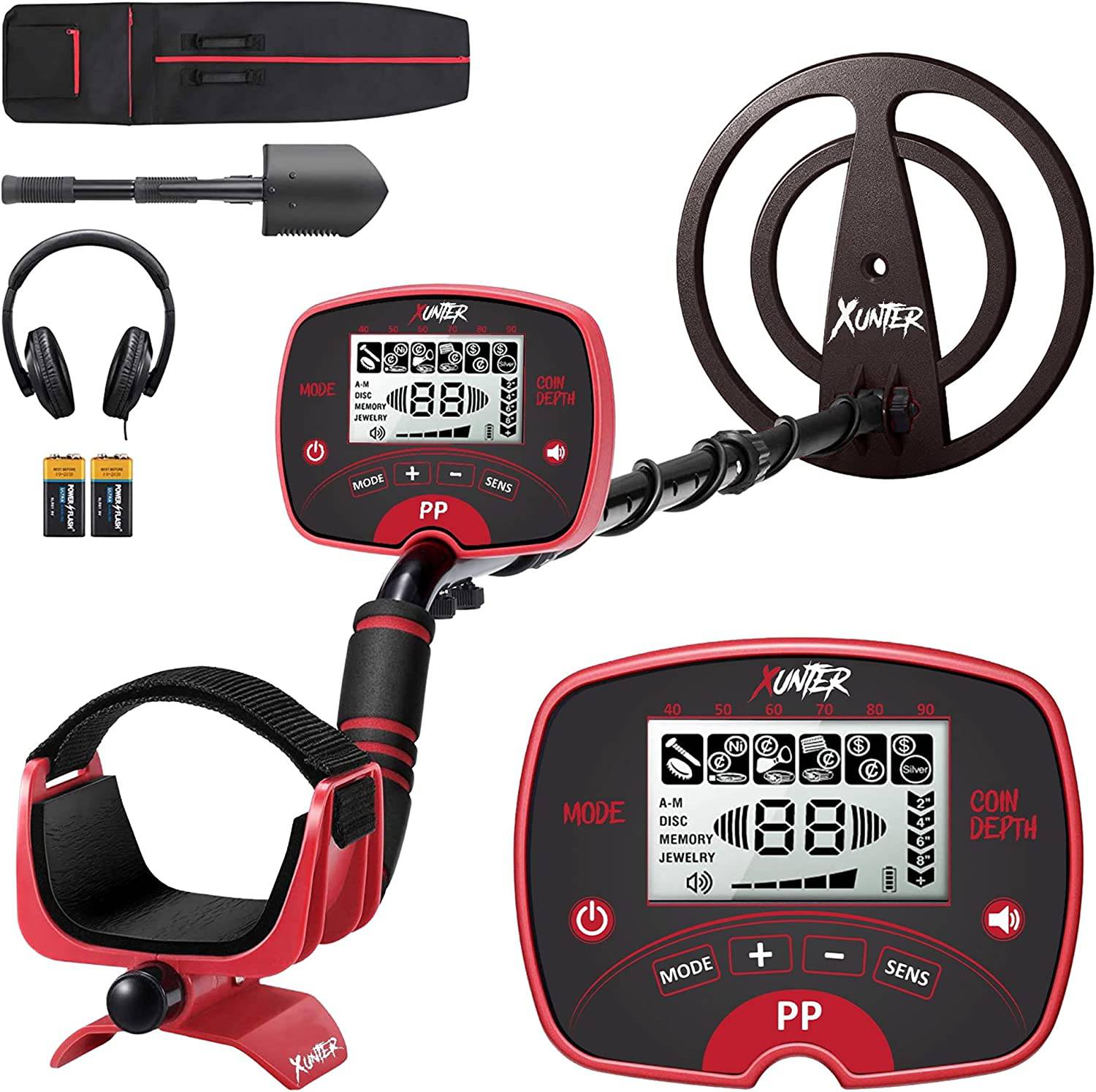 Deep Sensitive Metal Detector Searching Gold Digger Treasure Hunter LCD ...