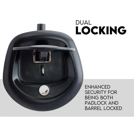 Black Whale Tail T Handle Lock Latch/Compression Lock Trailer Ute ...