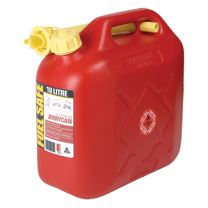 10 Litre Fuel Safe Jerry Can - Premium Camping Gear for Australian ...