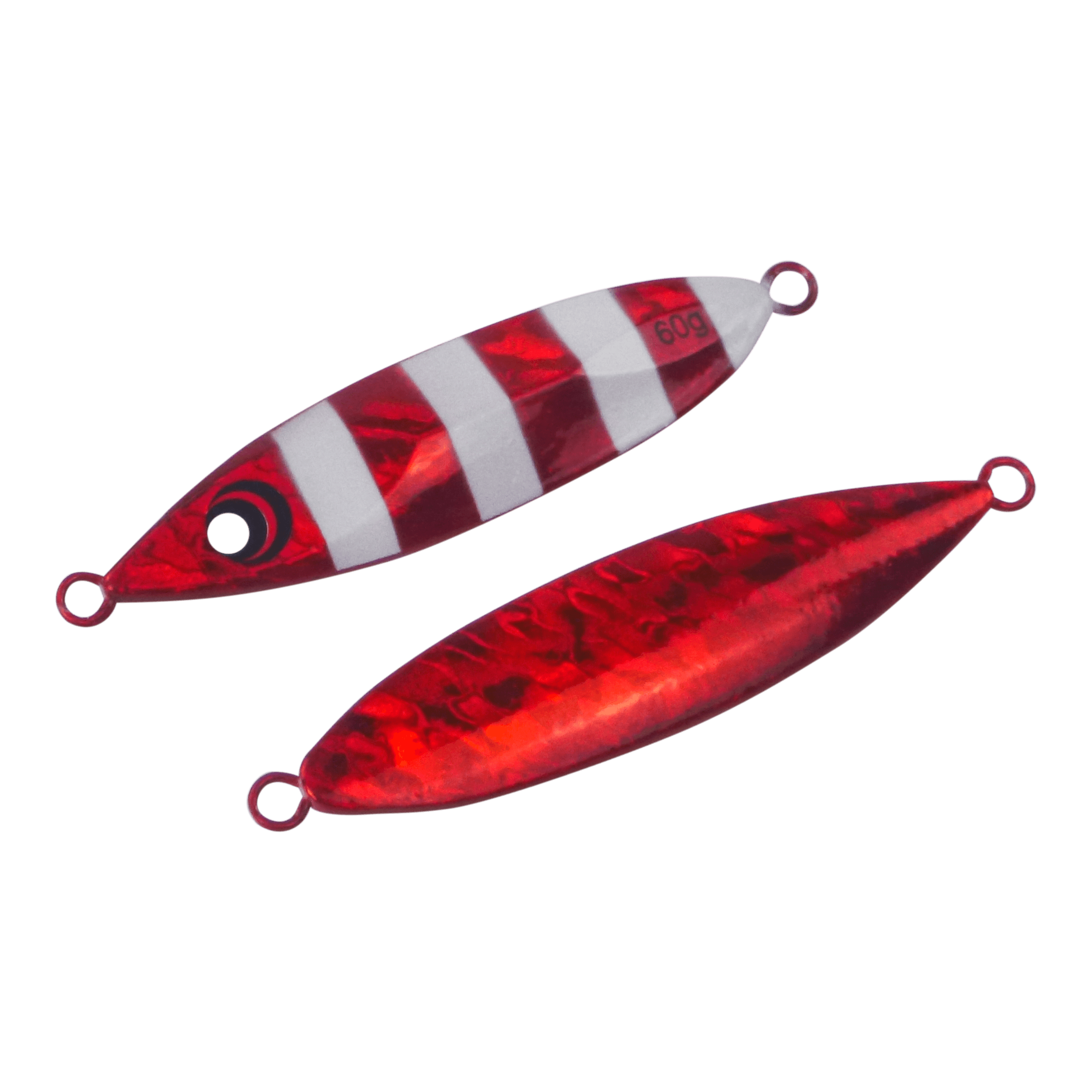 Finesse Slow Pitch Flutter Jig, 60gm, Ruby Flash, 2 pack | Camping ...