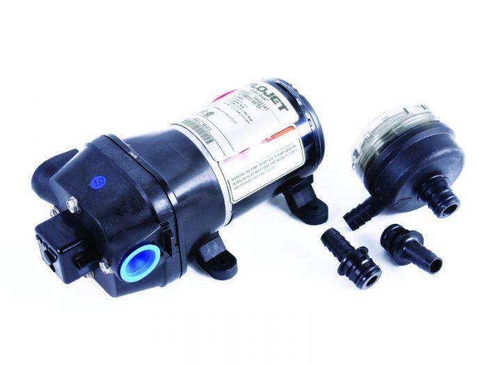 Flojet 12 Volt Pump & Filter 12.5L/Min - Premium Camping Gear for ...
