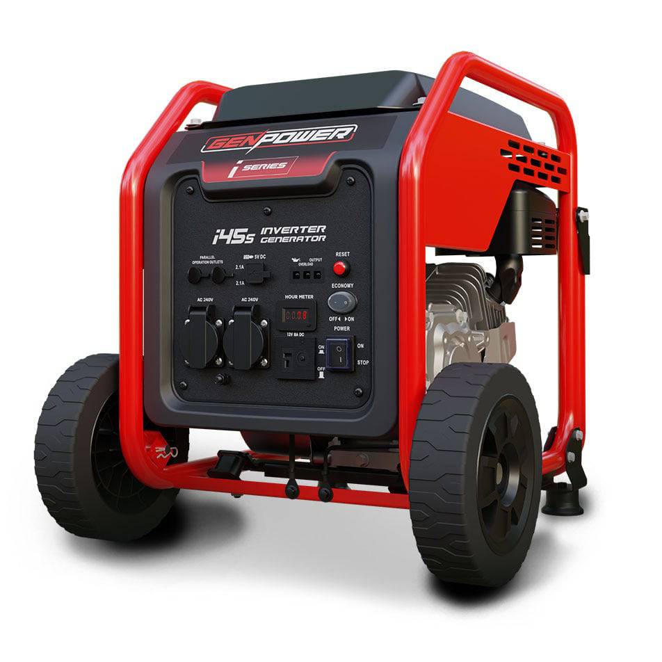 GENPOWER Inverter Generator Portable Petrol 3.5kW Max Pure Sine Wave ...