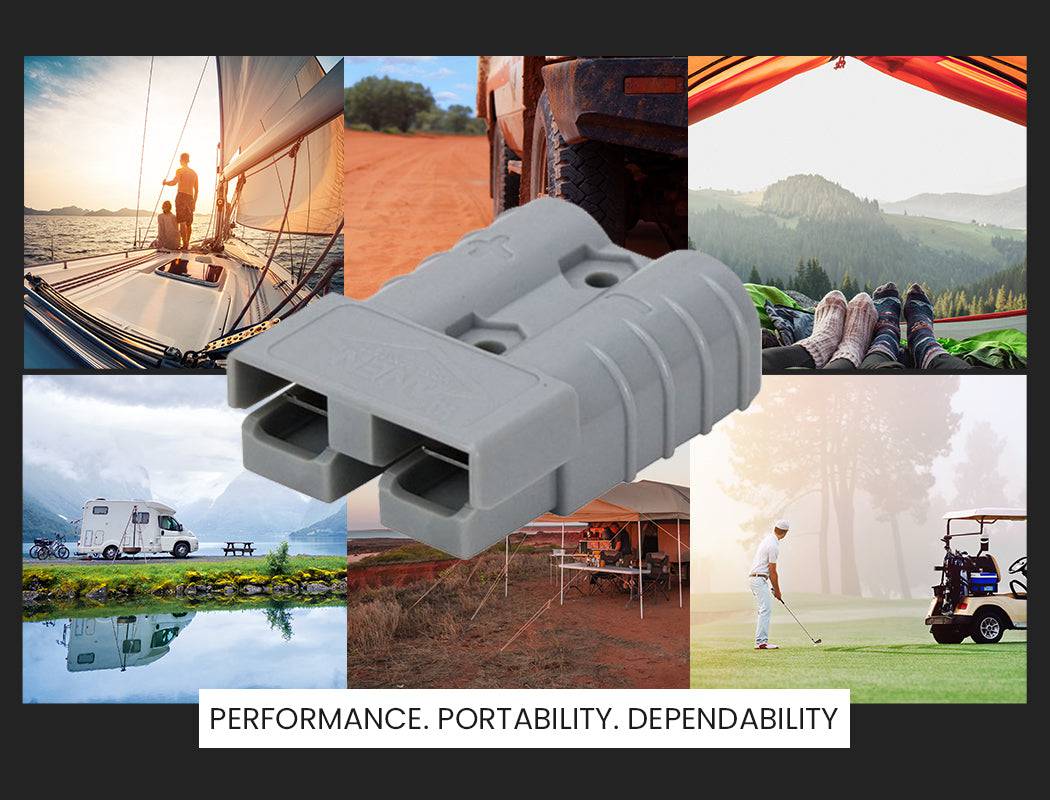 10 x 50A Anderson Style Power Plug Connectors and Terminals Pack ...