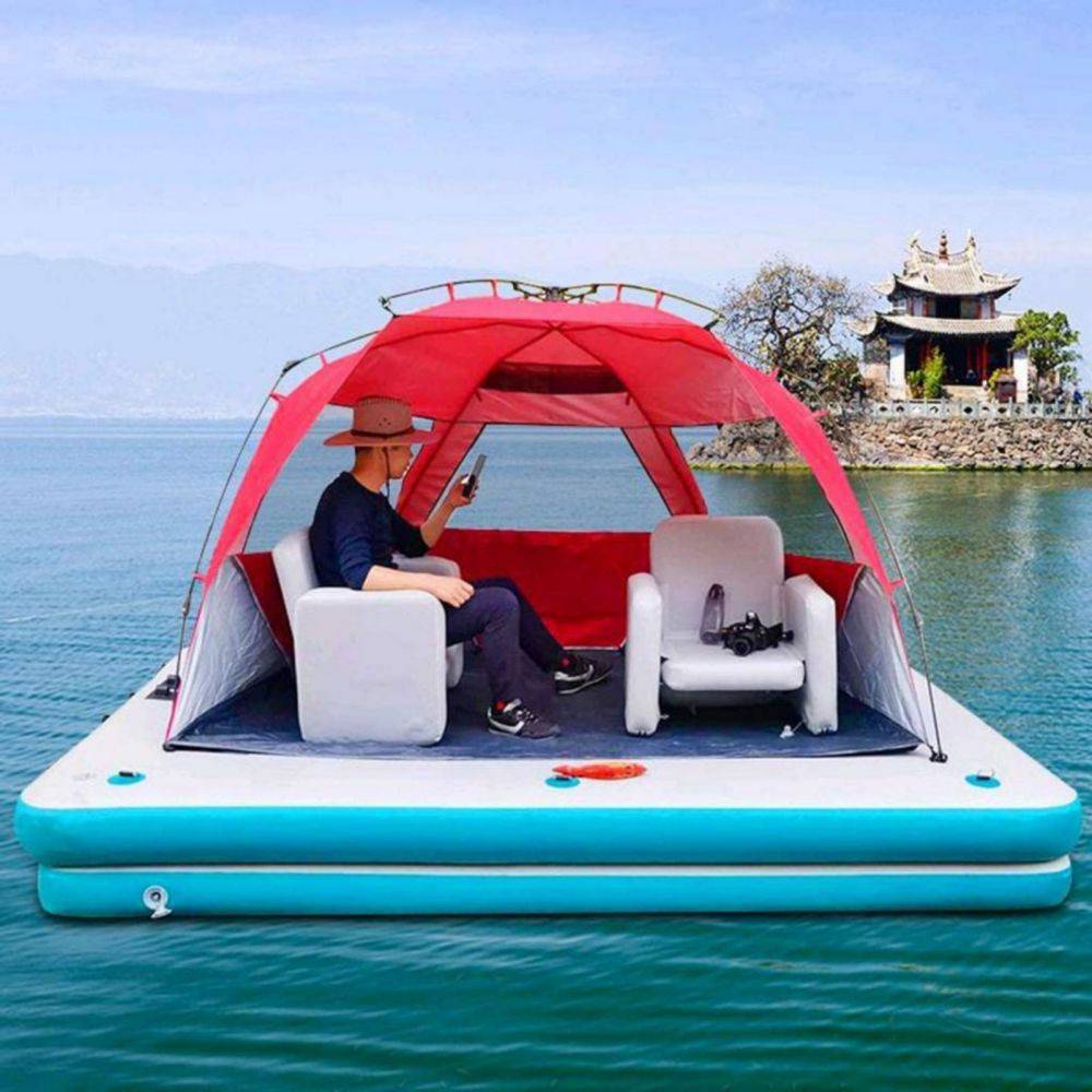 Inflatable Floating Fishing Dock Platform For Adults And Children ...