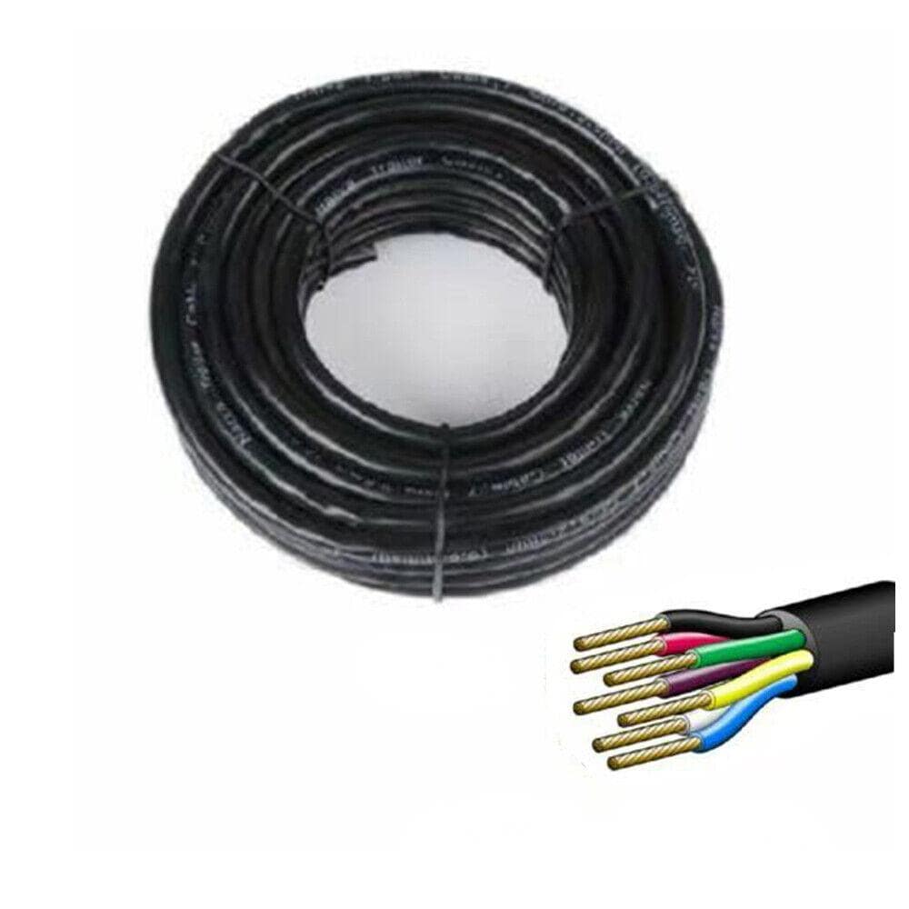 100M 7 Core Wire Cable Trailer Cable Automotive Boat Caravan Truck Coil ...