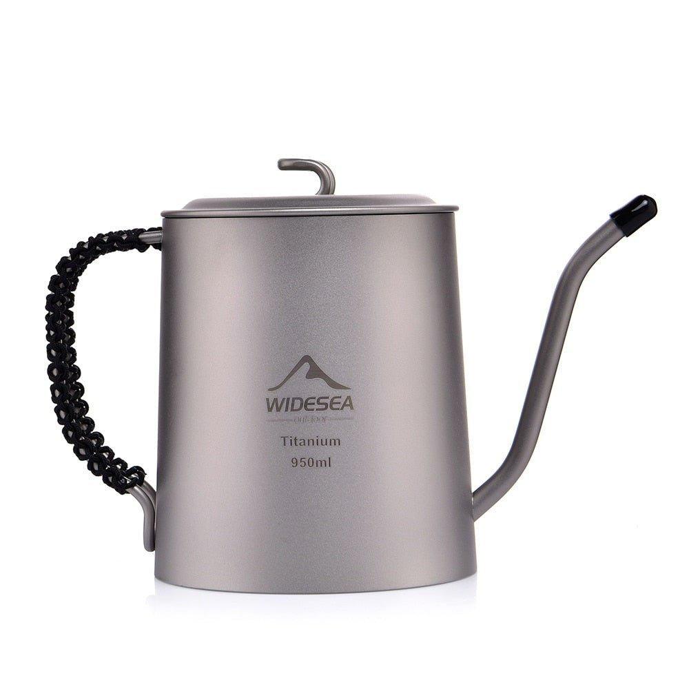 Compact Titanium Kettle for Outdoor Adventures - Premium Camping Gear ...
